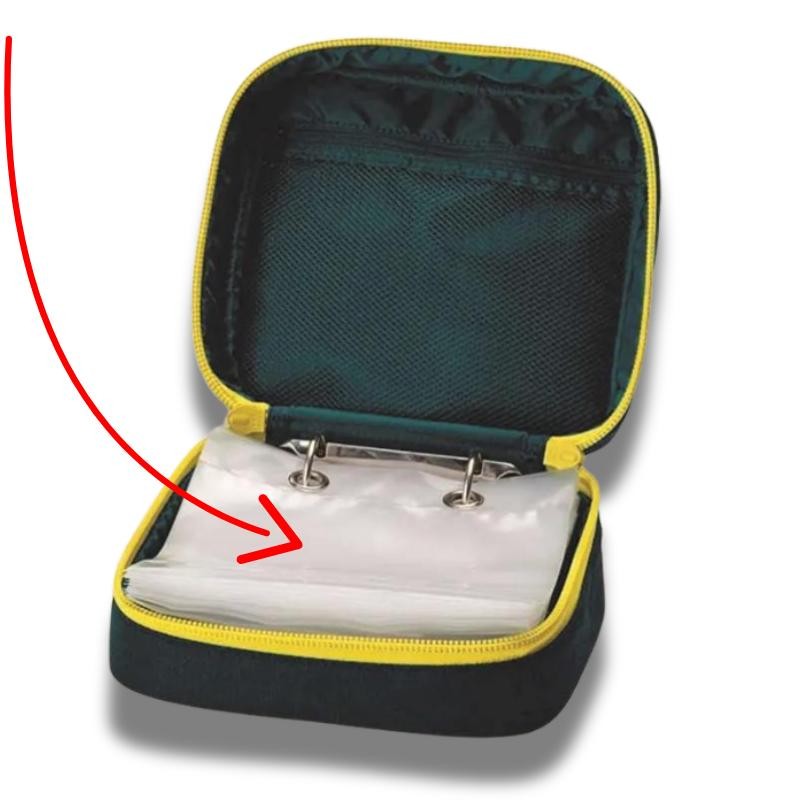 Rio Headcase Insert Clear - 5 ekstra plastlommer til Rio Headcase