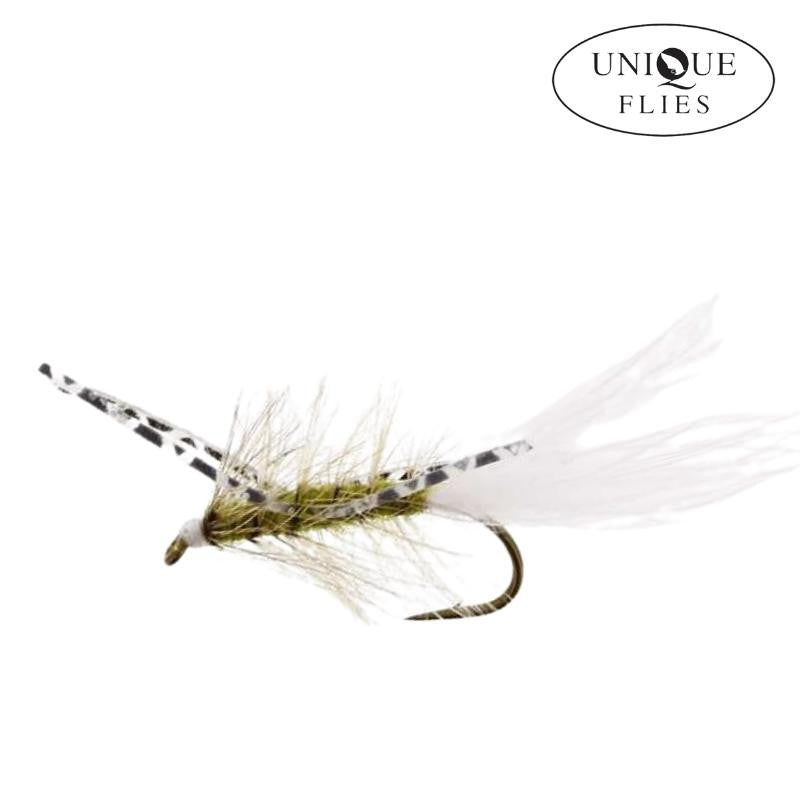 X-Fly Olive fra Unique Flies - Flue i naturlige farver - God til P&T